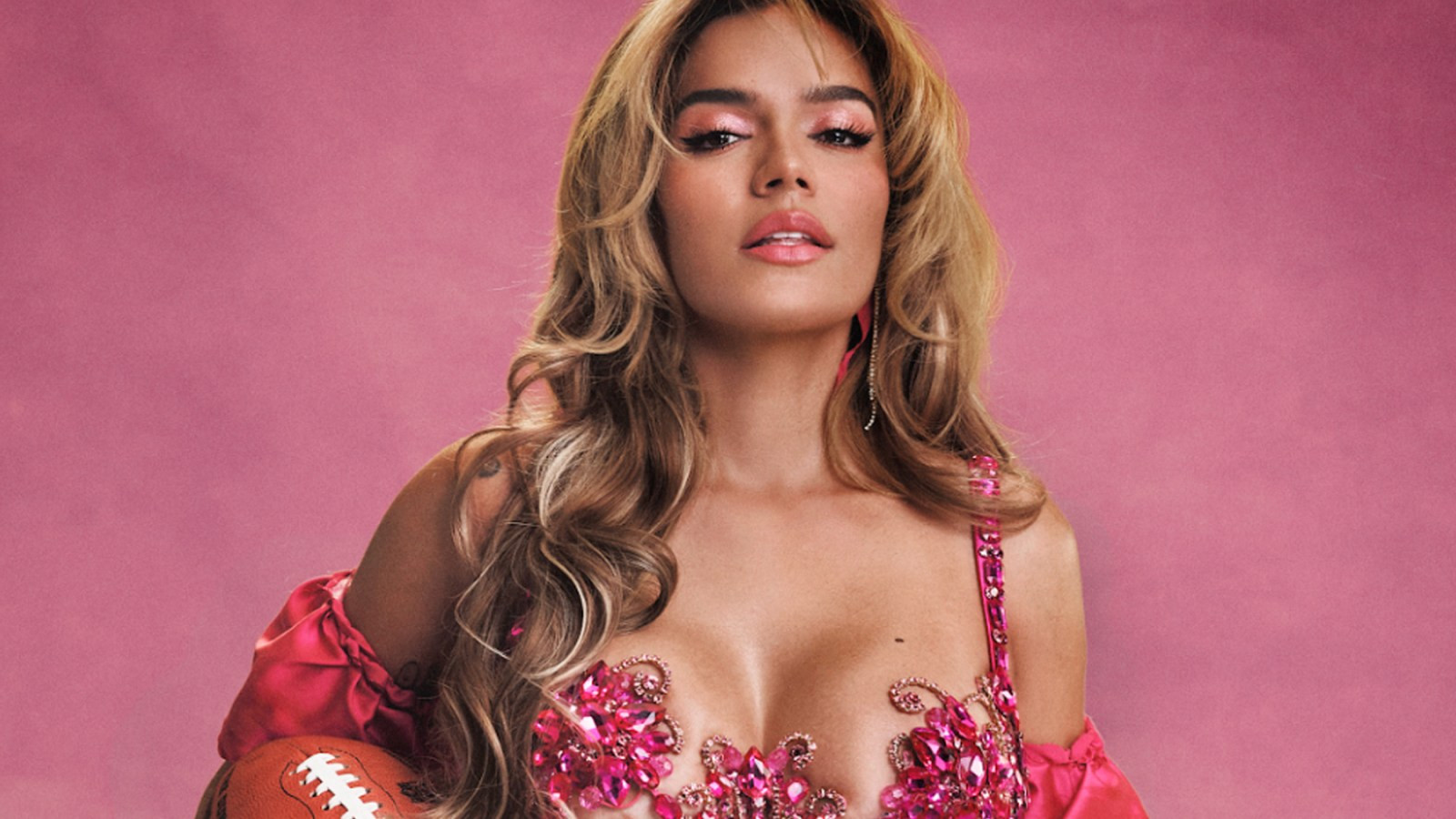 Karol G brings tropical flair to NFL halftime show in São Paulo