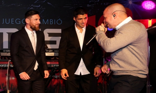Leo Messi Joins Residente On Stage at Messi10 by Cirque du Soleil Event ...