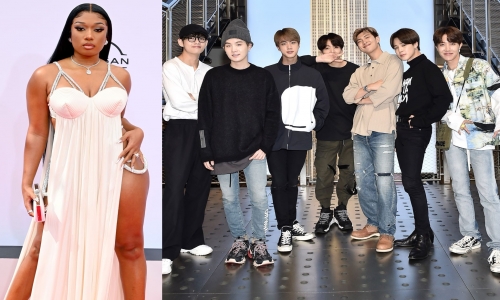 BTS & Megan Thee Stallion, Together at Last: See the Groups NYC Selfies ...